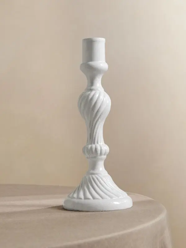 ASTIER DE VILLATTE Peggy Ceramic Candlestick - White