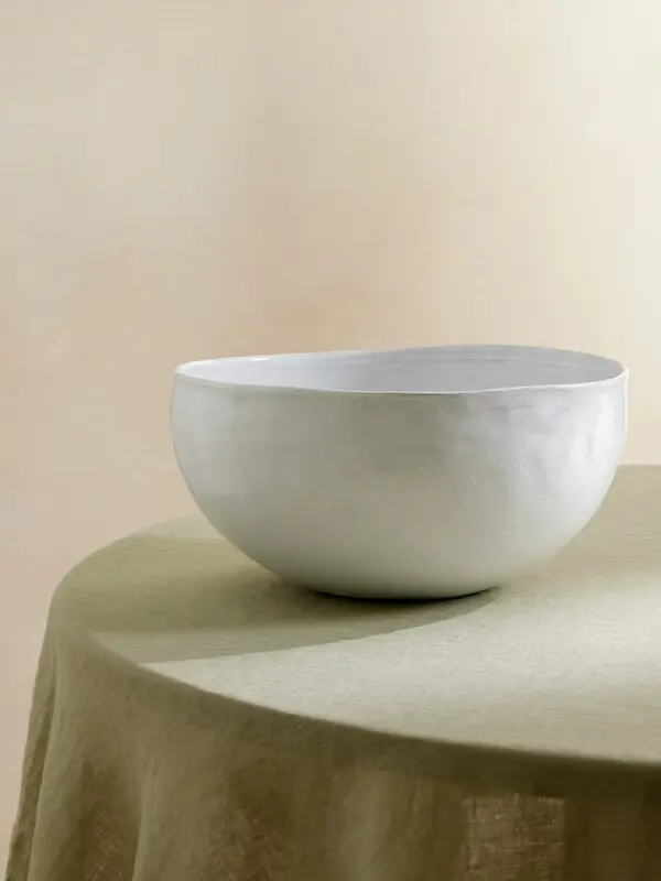 ASTIER DE VILLATTE Simple Large Ceramic Salad Bowl - White