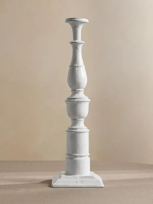 ASTIER DE VILLATTE Amalfi Ceramic Candlestick - White
