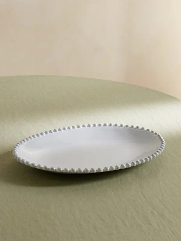 ASTIER DE VILLATTE Adelaide Large Ceramic Platter - White