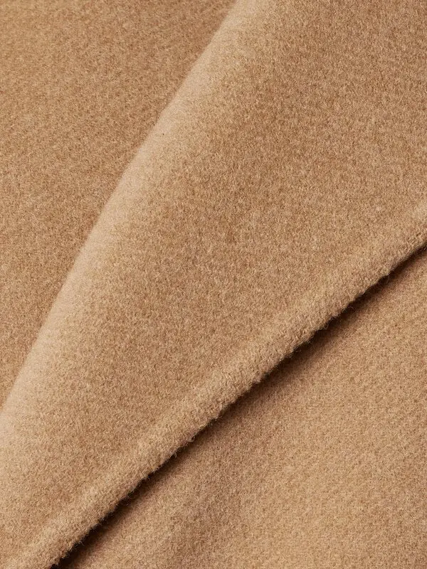 Khaite Rothen Oversized Belted Wool Coat - Brown