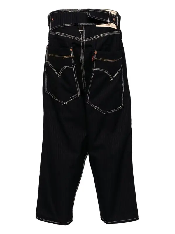 Junya Watanabe Pinstripe Wool Trousers