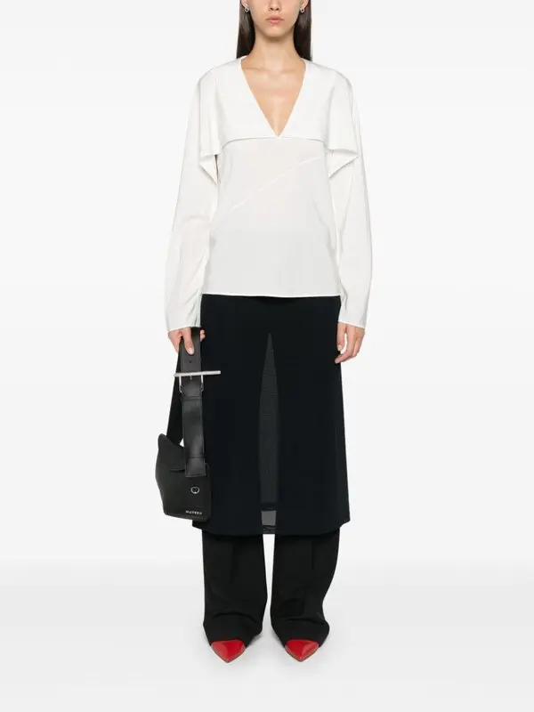 Helmut Lang Layered Blouse - White