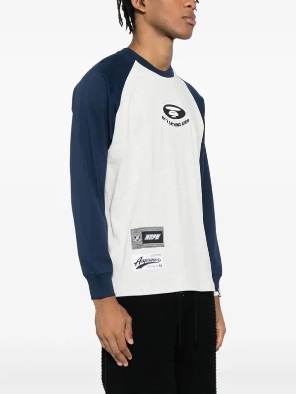 AAPE BY *A BATHING APE Moonface Logo T-shirt