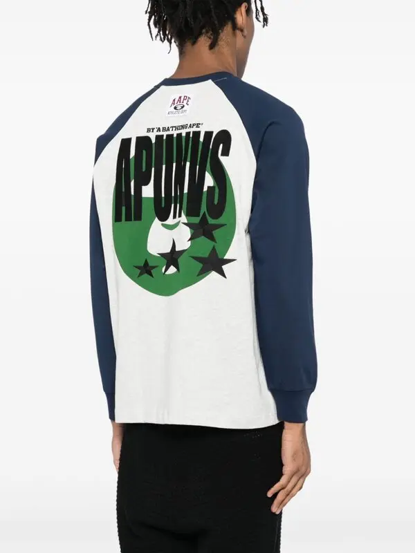 AAPE BY *A BATHING APE Moonface Logo T-shirt