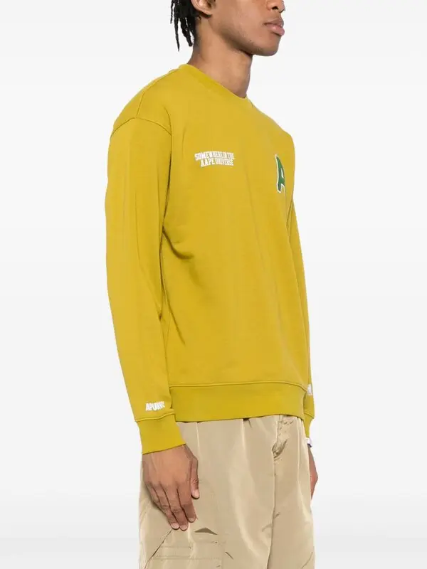 AAPE BY *A BATHING APE Logo Crew Neck Sweatshirt