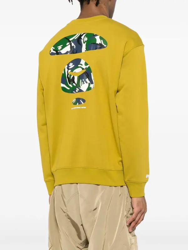 AAPE BY *A BATHING APE Logo Crew Neck Sweatshirt
