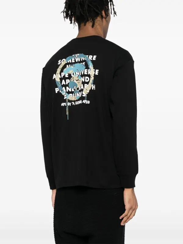 AAPE BY *A BATHING APE Moonface Logo T-shirt