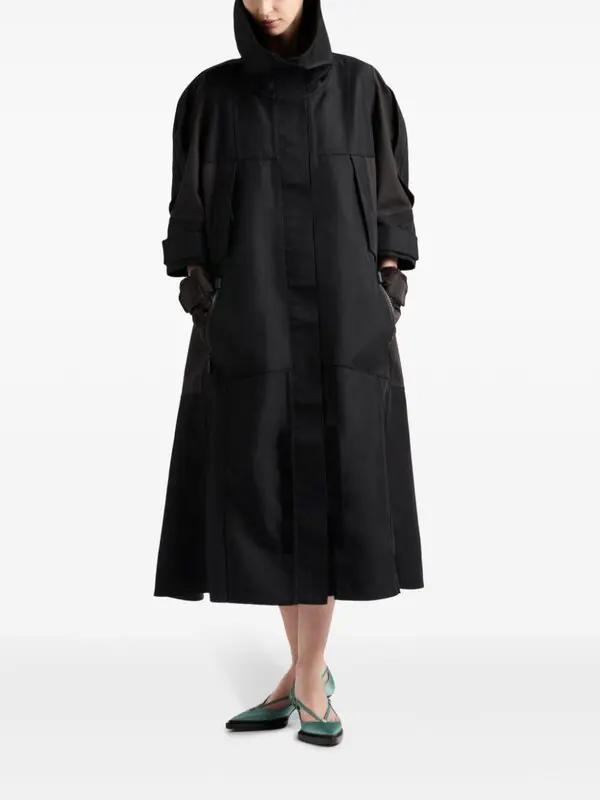 Prada Panelled Single-breasted Coat