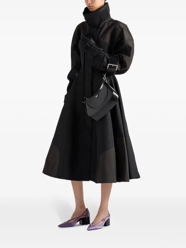 Prada Single-breasted Paneled Coat