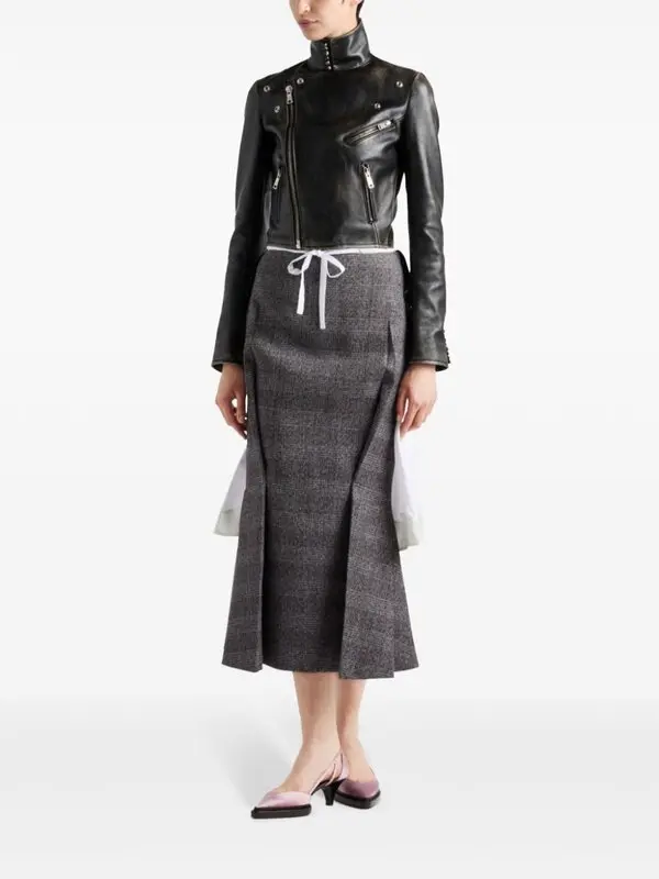 Prada Prince Of Wales Check Skirt
