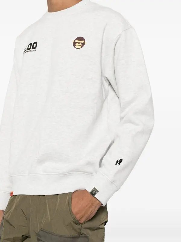 AAPE BY *A BATHING APE Logo-embroidered Sweatshirt