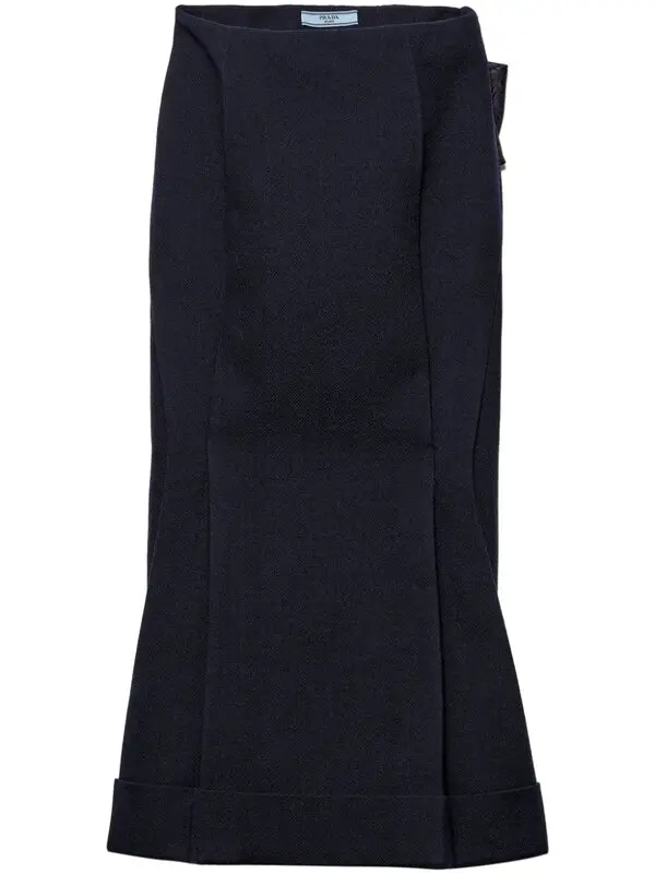 Prada Deconstructed Midi Skirt