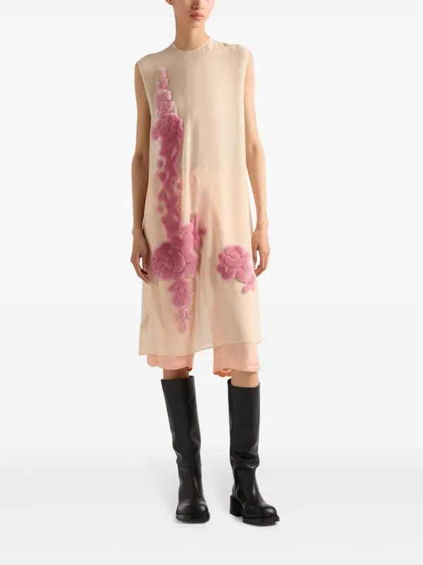 Prada Georgette Midi Dress