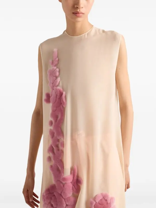 Prada Georgette Midi Dress