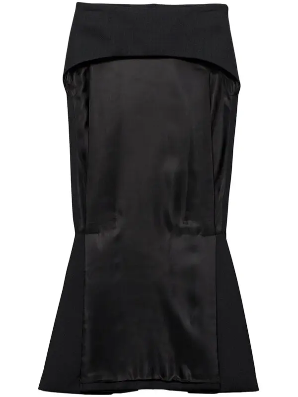 Prada Deconstructed Midi-skirt
