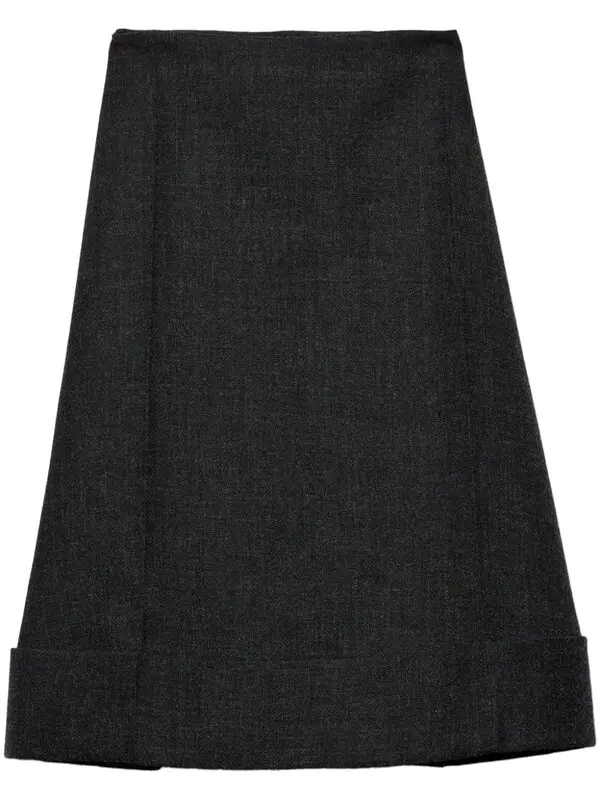 Prada A-line Midi Skirt