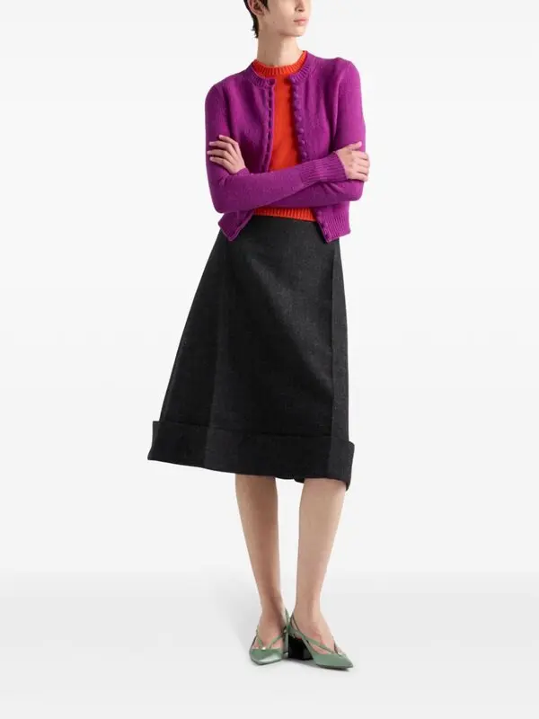Prada A-line Midi Skirt