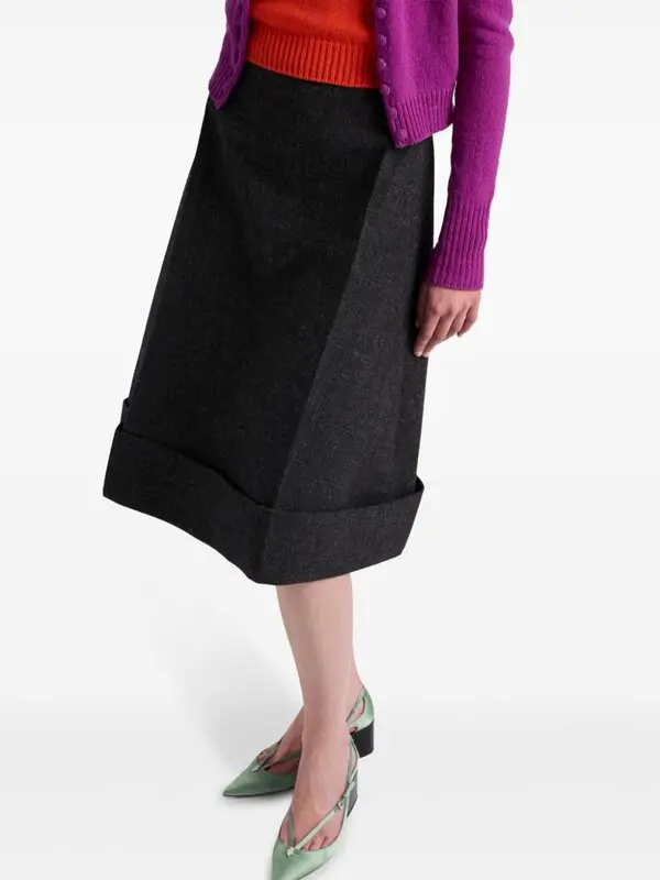 Prada A-line Midi Skirt