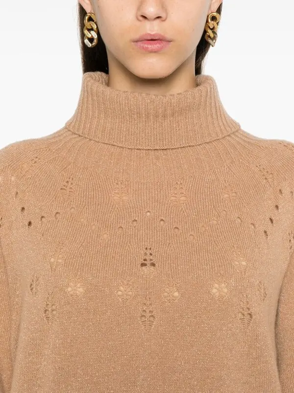 TWINSET Roll Neck Jumper - Brown