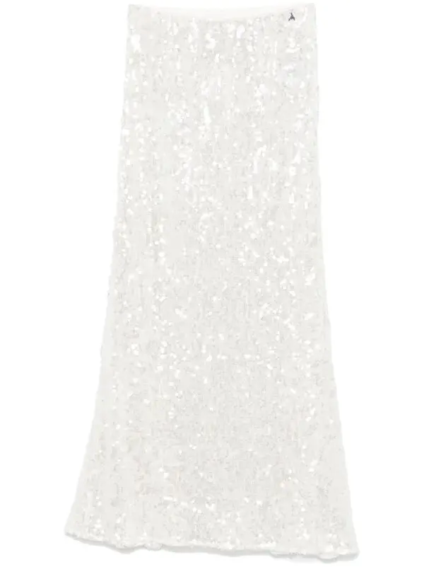Patrizia Pepe Sequined Tulle Midi Skirt