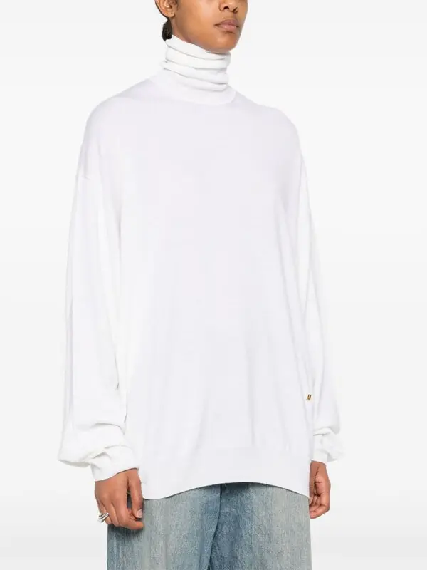 Moschino Golden M Sweater - White
