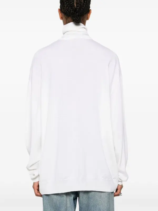 Moschino Golden M Sweater - White