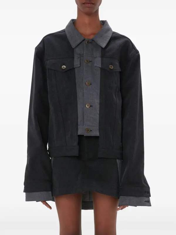 JW Anderson Logo-appliqué Layered Jacket