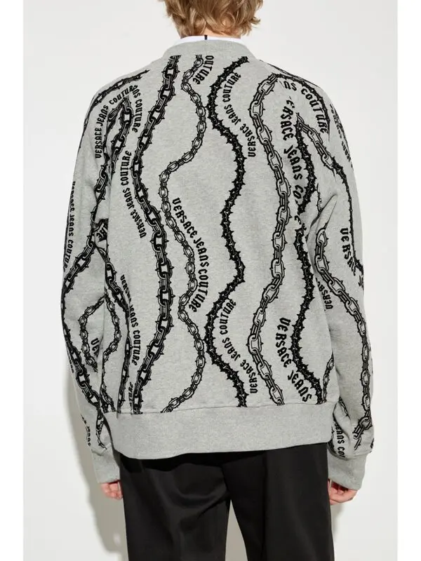 Versace Chain Link-print Sweatshirt