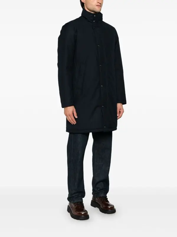Herno Layered Coat - Blue