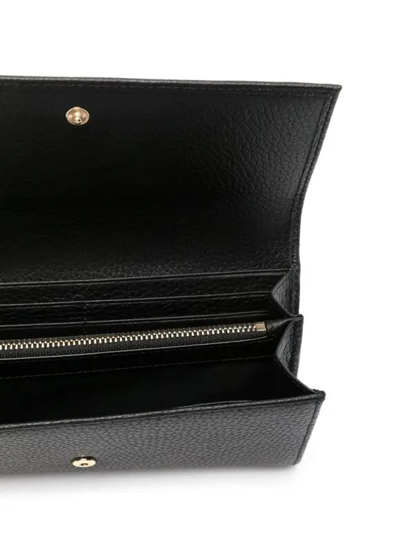 COCCINELLE Metallic Soft Wallet - Black
