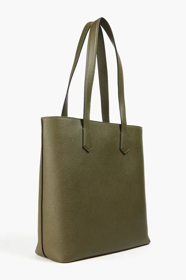 SERAPIAN North South Pebbled Leather Tote