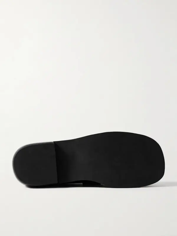 AMOMENTO Leather Penny Loafers