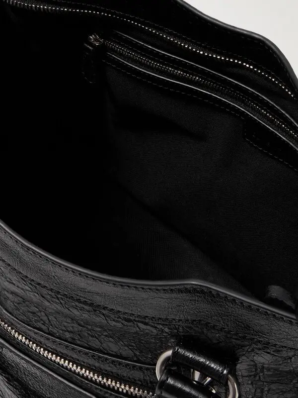 Balenciaga Le City Medium Arena Textured-leather Tote - Black