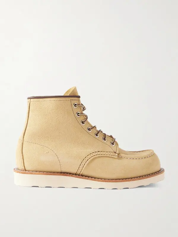 Red Wing 8833 Classic Moc Brushed-leather Boots - Neutrals
