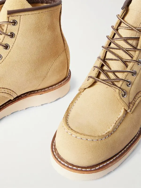Red Wing 8833 Classic Moc Brushed-leather Boots - Neutrals
