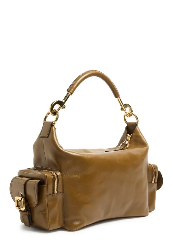 Chloé Large Glossed Leather Camera Bag