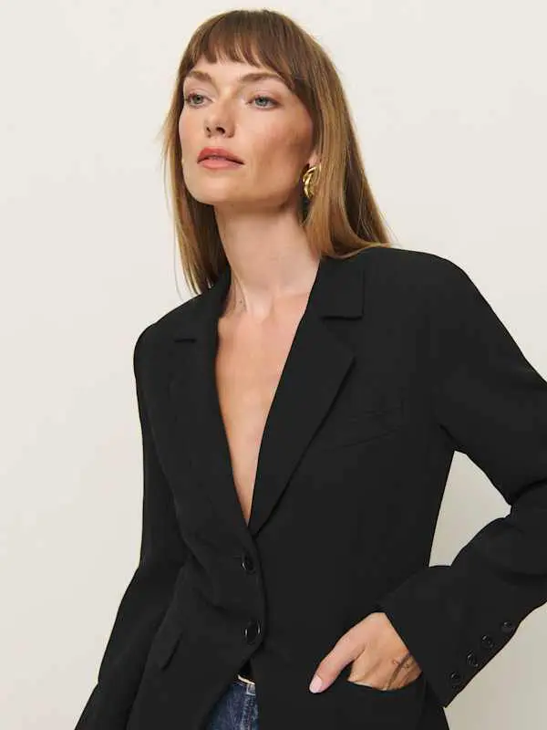 REFORMATION Bondi Blazer - Black