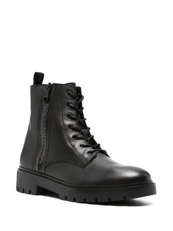 Calvin Klein Zip-up Combat Boots