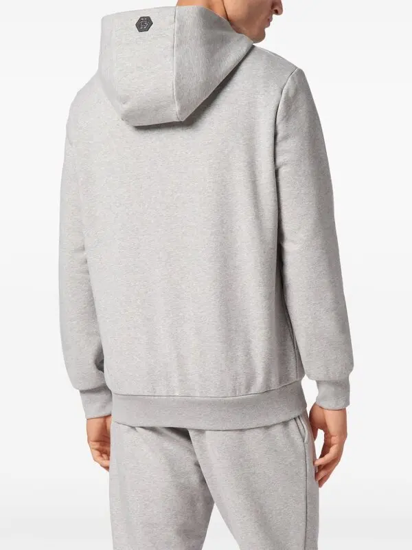 Philipp Plein Zip-up Hoodie With Skull Embellishment