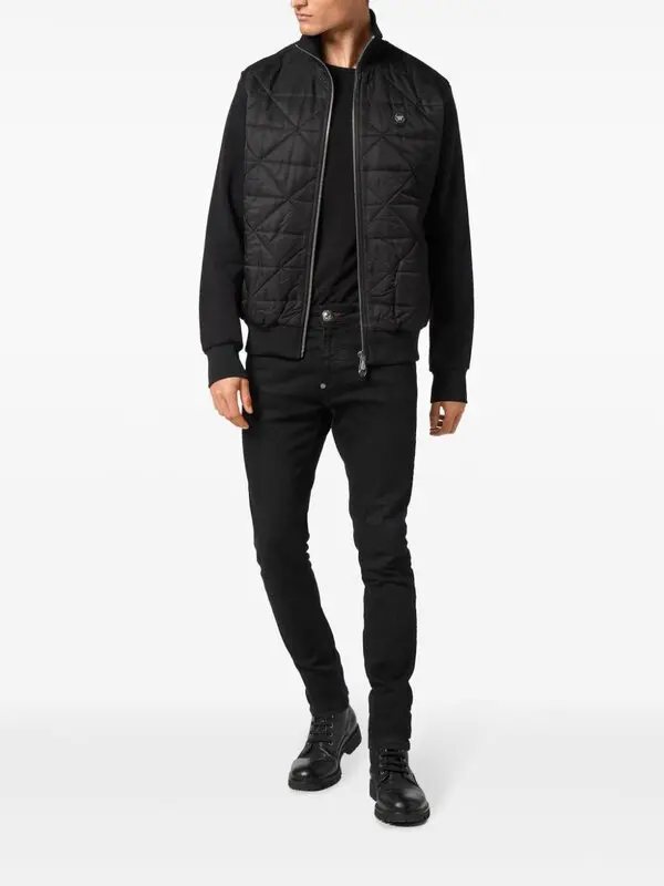 Philipp Plein Quilted Zip-up Jacket