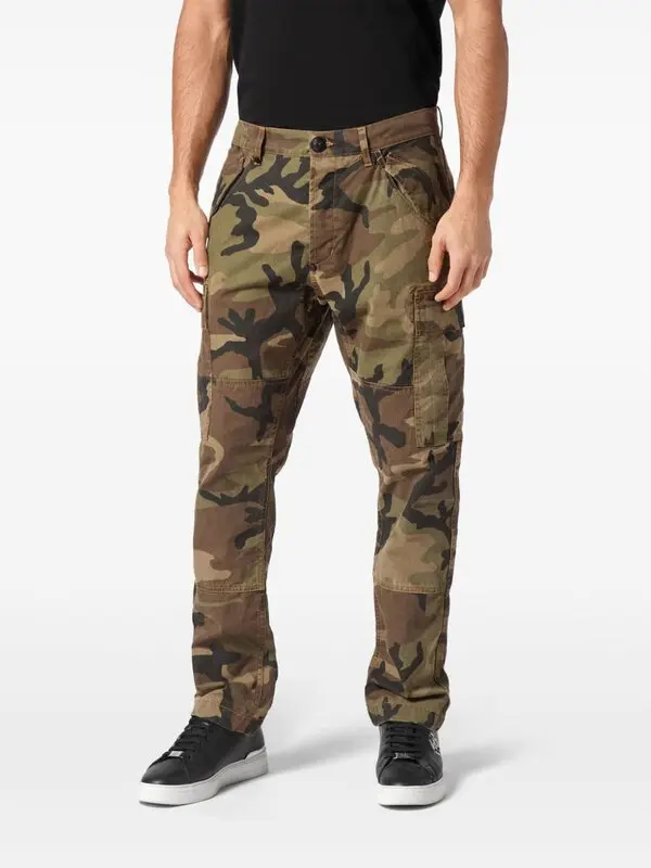 Philipp Plein Camouflage Cargo Trousers