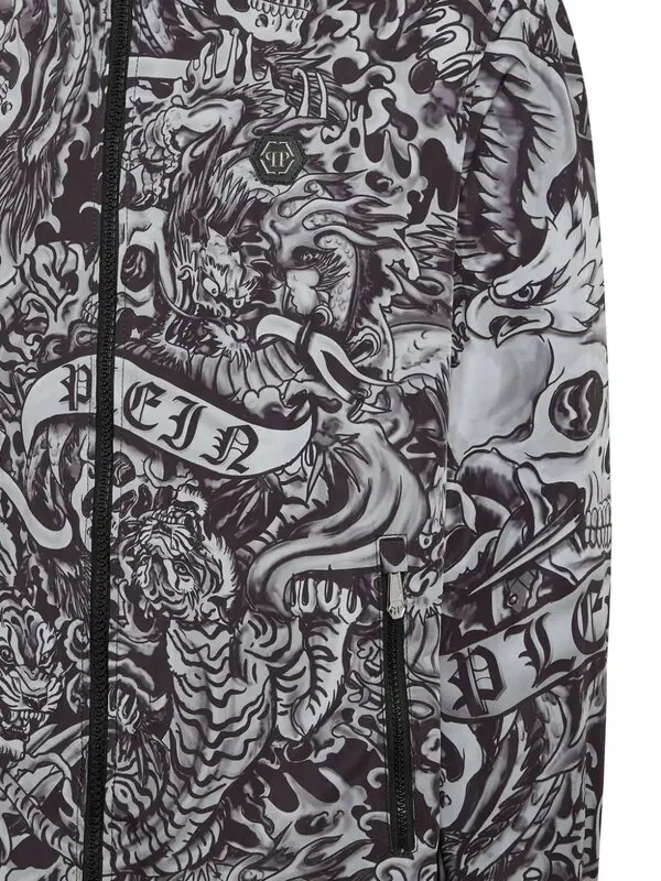 Philipp Plein Tattoo Windbreaker