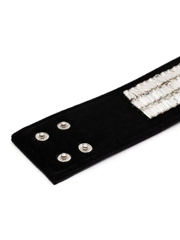 Patrizia Pepe Rhinestone-embellished Choker - Black