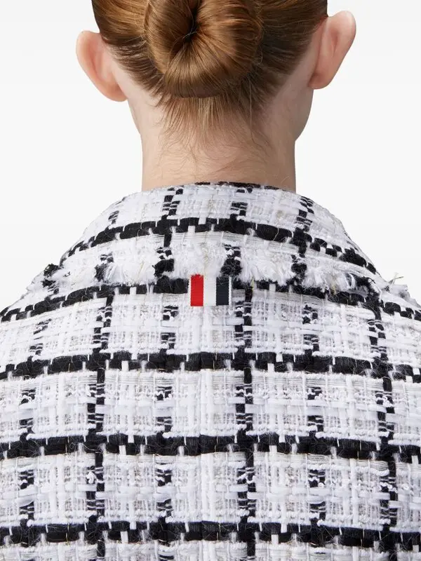 Thom Browne Checked Tweed Coat