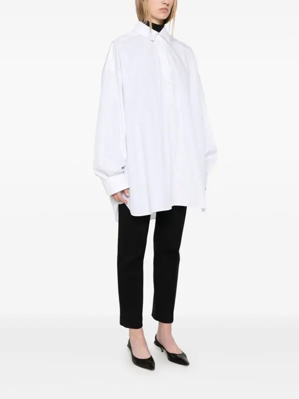 Wardrobe.NYC Cotton Shirt Dress - White