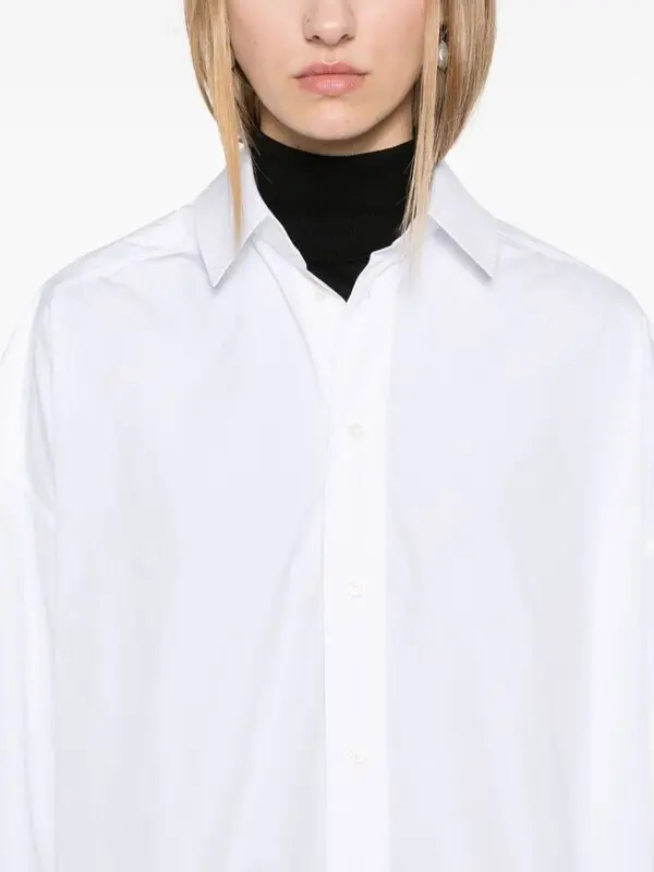 Wardrobe.NYC Cotton Shirt Dress - White