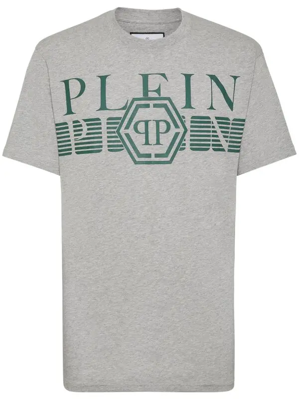 Philipp Plein Logo Print T-shirt - Grey
