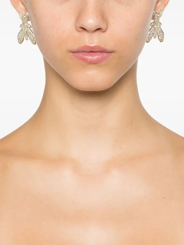 Patrizia Pepe Rhinestone-embellished Fly Earrings