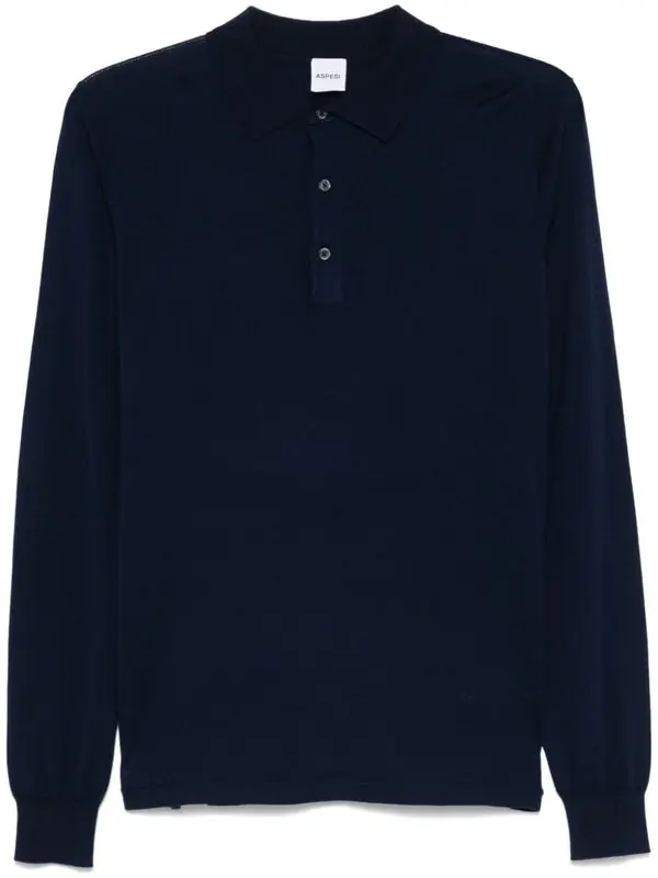 Aspesi Wool Polo Shirt